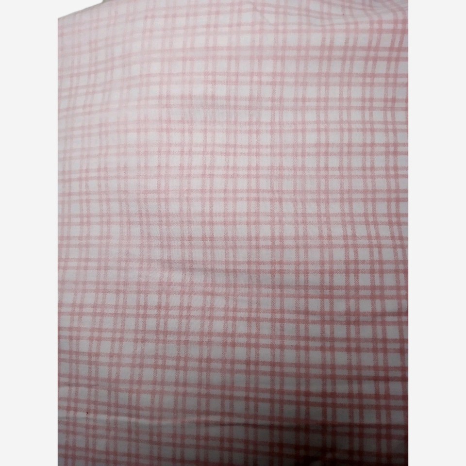 2 Piece Queen Sheet Set Pink And White Checkered With Ruffle Hem Fitted ...