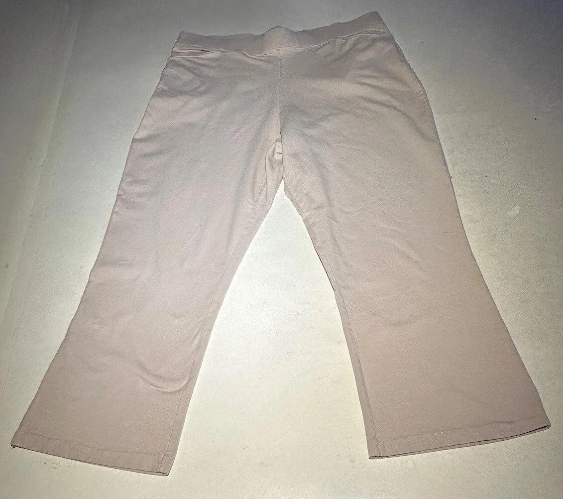 Ladies White Stag Knit Pants