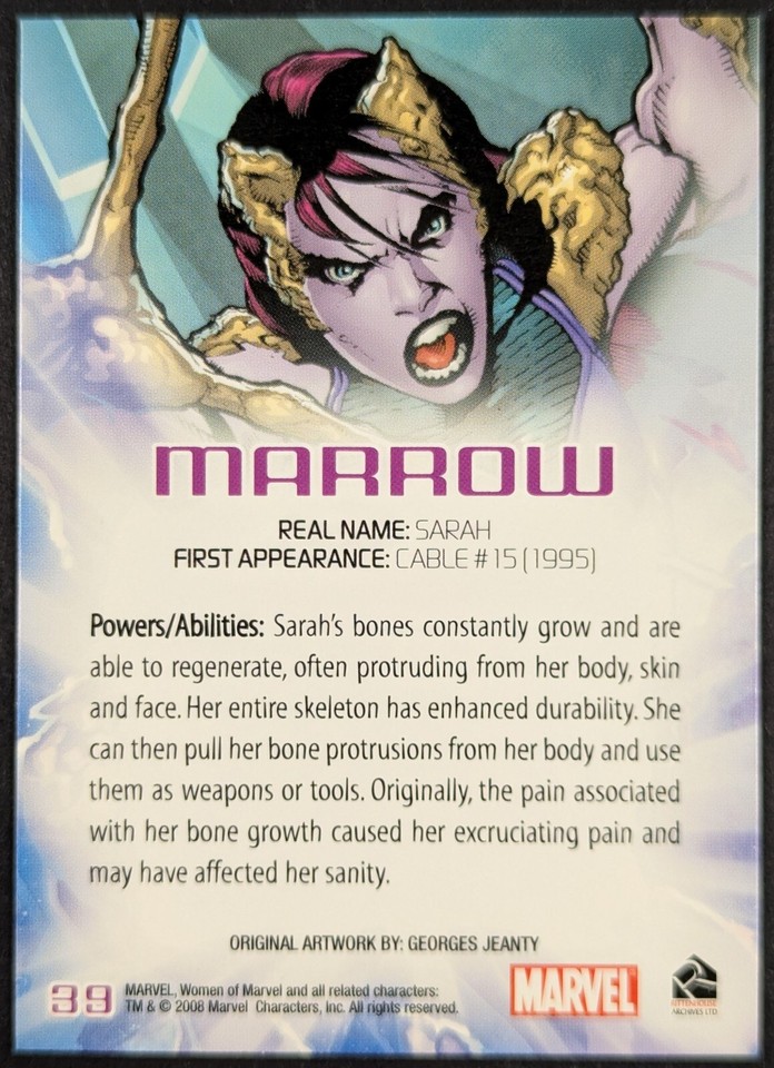 Marrow 2008 Rittenhouse Women of Marvel Card #39 (NM) | eBay