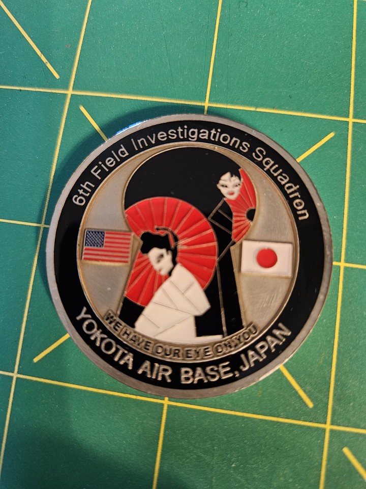 AFOSI Challenge Coin 6 FIS Japan TECHNICAL SERVICES Spy Guy Forensic ...