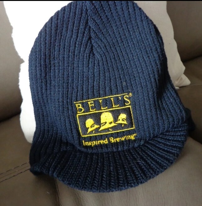 Bell's Brewery Black Knit Stocking Hat w/Brim Small NWOT | eBay