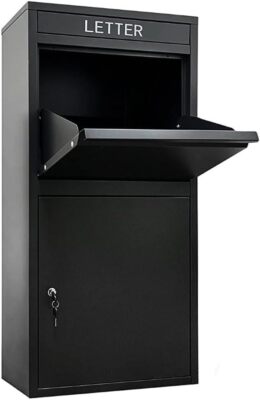 XL Package Delivery Box Galvanized Steel Parcel Drop Box Outside Parcel ...