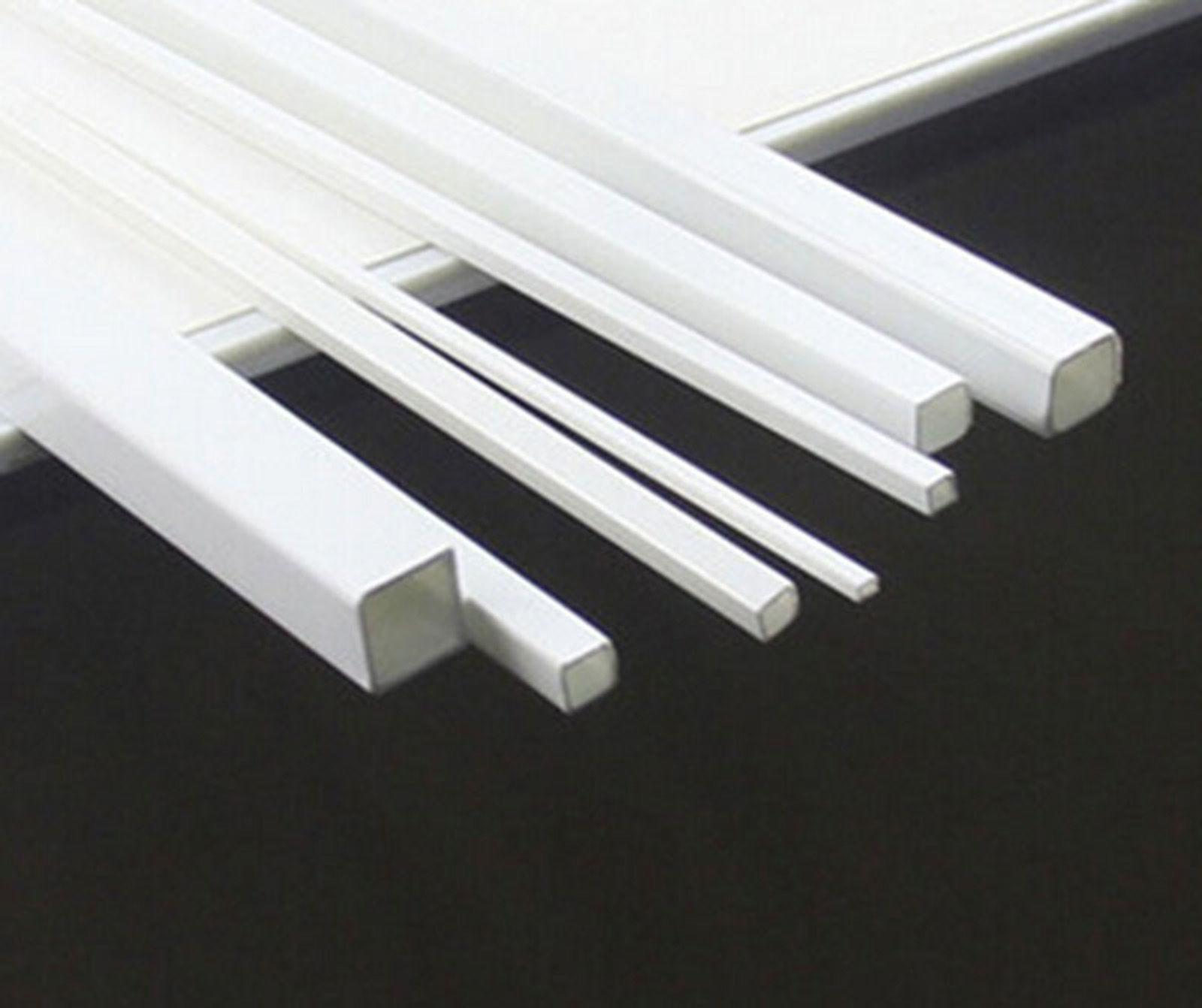 US Stock 10x ABS Styrene Plastic Rectangular Square Tube Model Layout ...