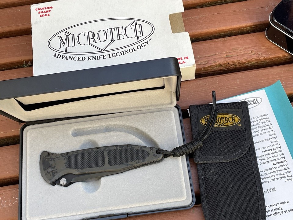RARE! Microtech Socom Camo black 1998 NOS Unused Collectible Custom marfione | eBay