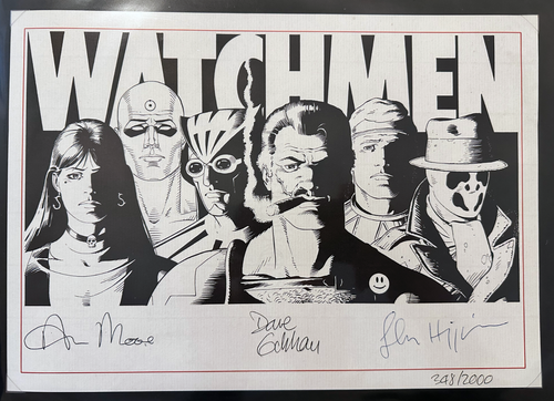 Watchmen Portfolio Zenda Editions Signed by Alan Moore Dave Gibbons ...