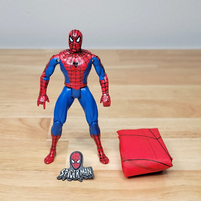 1994 ToyBiz Marvel Spider-Man Animated Series Web Parachute 5" Spider ...