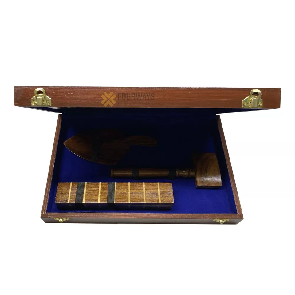 Masonic working wooden tools set with box | eBay