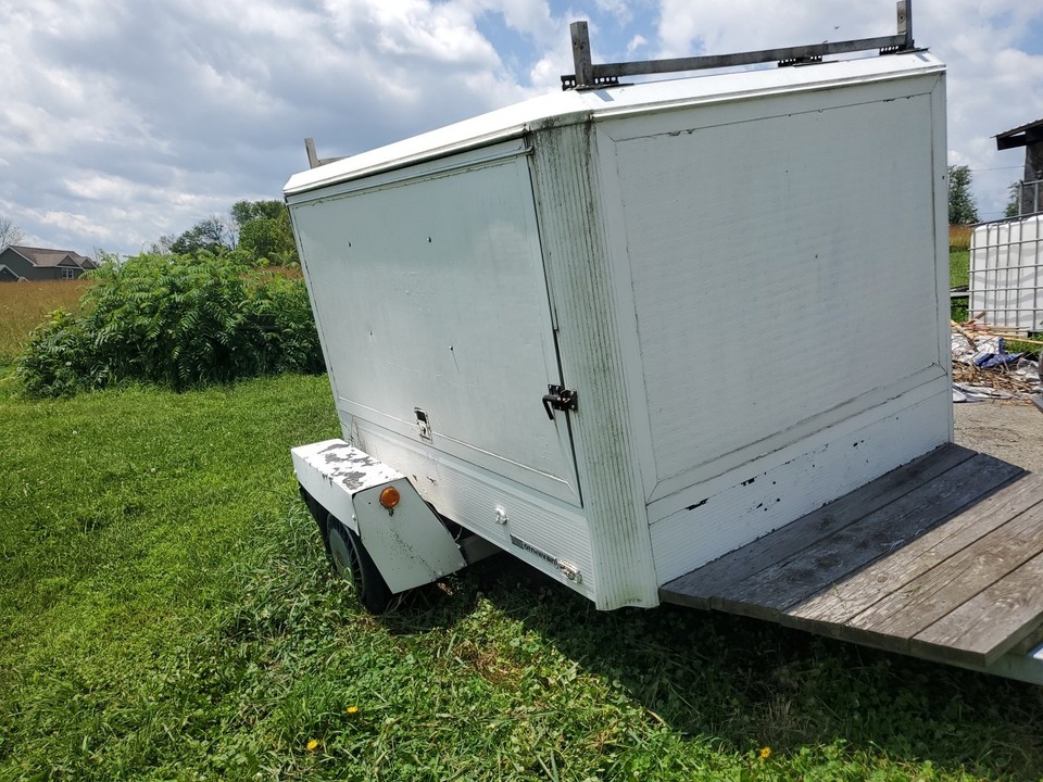 Utility Tool Trailer with Ladder Rack and Generator Platform | eBay