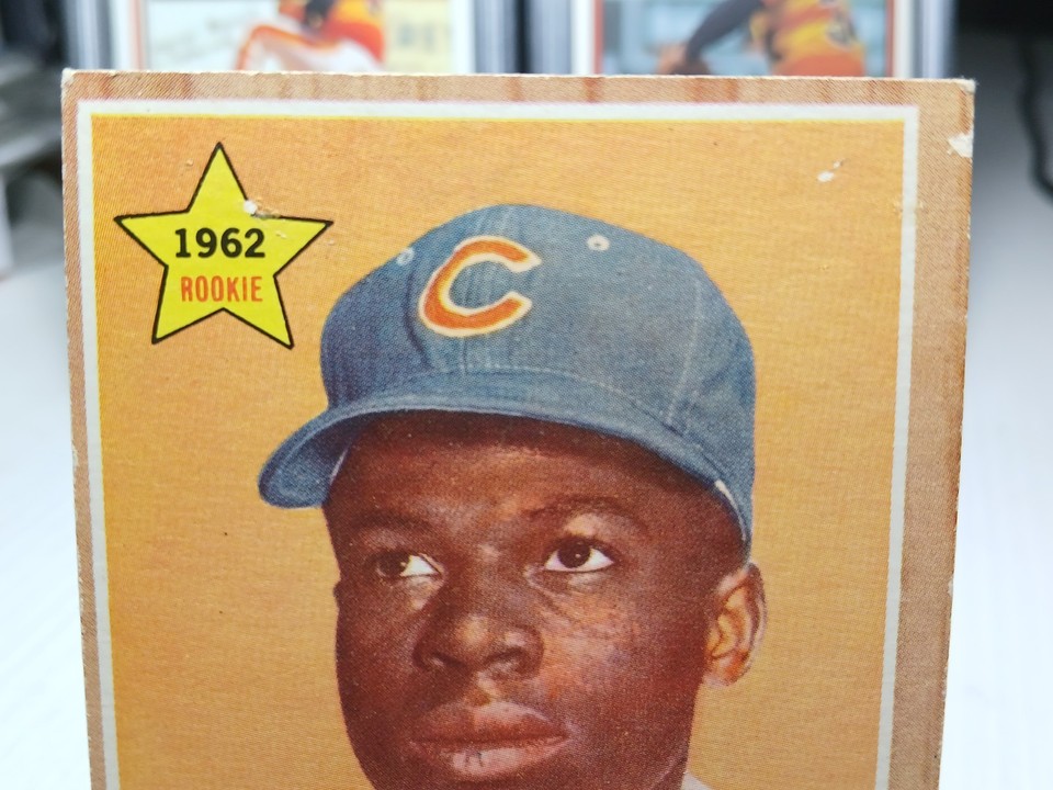 1962 Topps #387 Lou Brock RC Star Rookie Chicago Cubs St. Louis ...