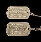 WWII US Army Officer’s Next of Kin NOK Dog Tag Set w/ Chain – Colonel ...