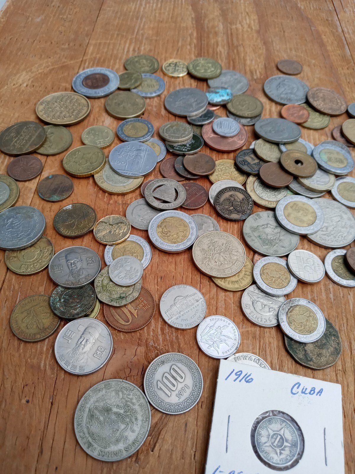 World coin mix bulk 1.9 lb Pound of foreign coins Mexico Europe ...