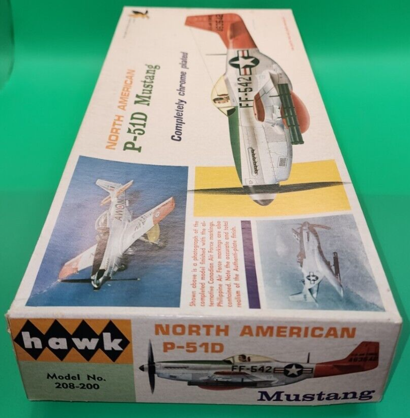 Hawk 1:48 CHROME P-51 D Mustang USAF RCAF Philippines Fighter Model Kit ...