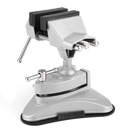 Aluminum Alloy 360°Rotating Clamp Vise 70mm Jaw Width Vise Table Clamp ...