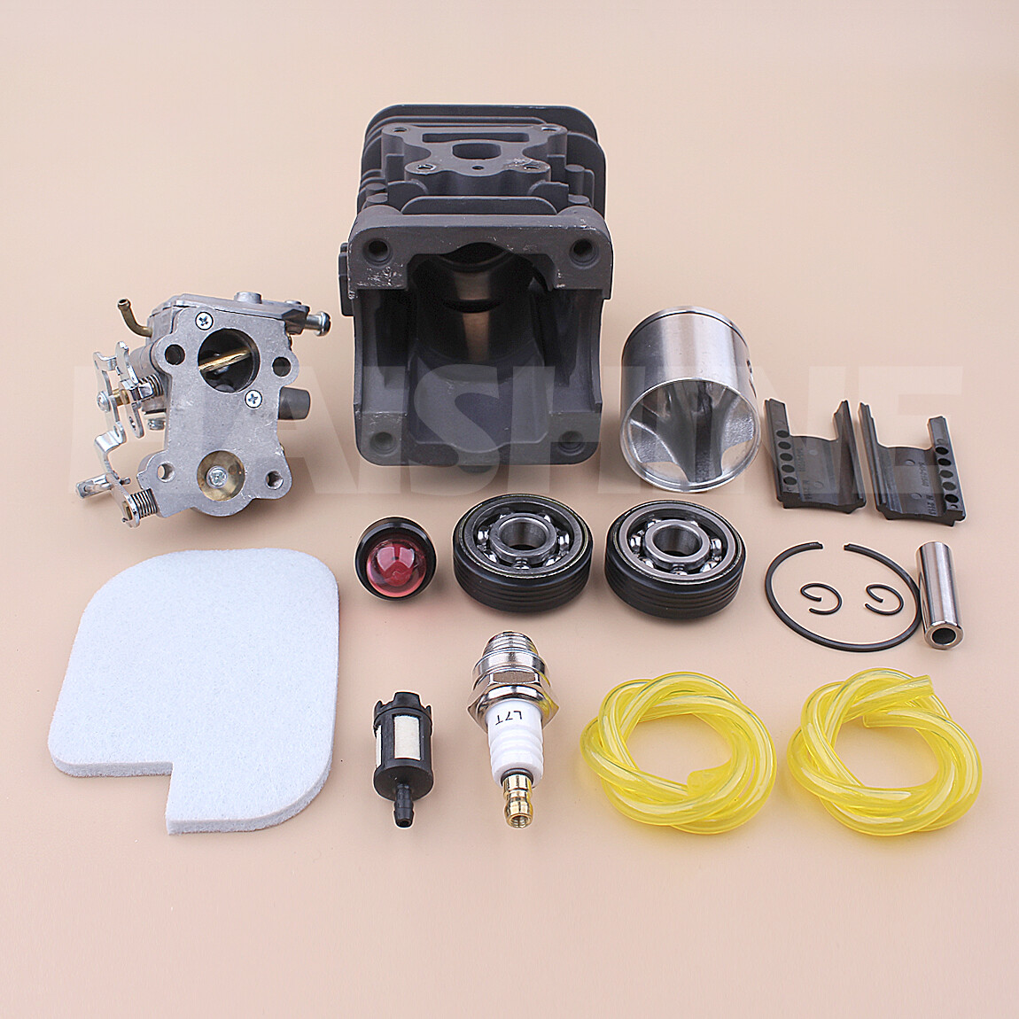 41mm Cylinder Piston Kt For Poulan P3314 P3314WS P3314WSA P3416 P3516PR ...