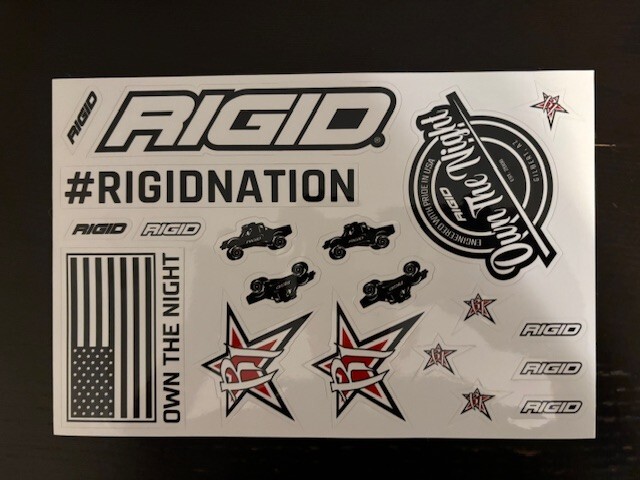 Rigid Industries Sticker 20PC SHEET BITD SPONSER | eBay