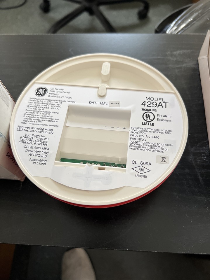 ESL 429AT Photo Smoke Detector with Heat Sensor (6-12 VDC ) -NEW (Open ...