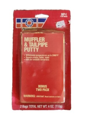 VTG NOS Permatex 80333 Muffler and Tailpipe Putty, 4 oz., 2 Bags | eBay