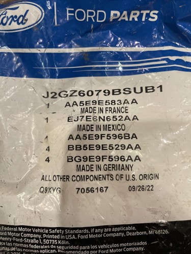 Genuine OEM Ford Kit Engine Installation Gasket J2GZ-6079-B | J2GZ6079B ...