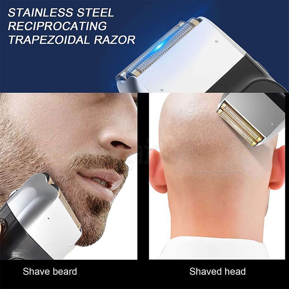 Electric Foil Shaver Reciprocating Cordless Razor Hair Clipper USB ...