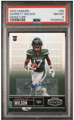 2022 Honors Signature /49 Garrett Wilson PSA 8 Rookie RC | eBay