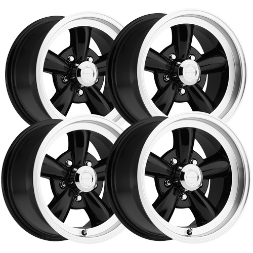 (Set of 4) Vision 141 Legend 5 15x8 5x4.5" +0mm Gloss Black Wheels Rims ...