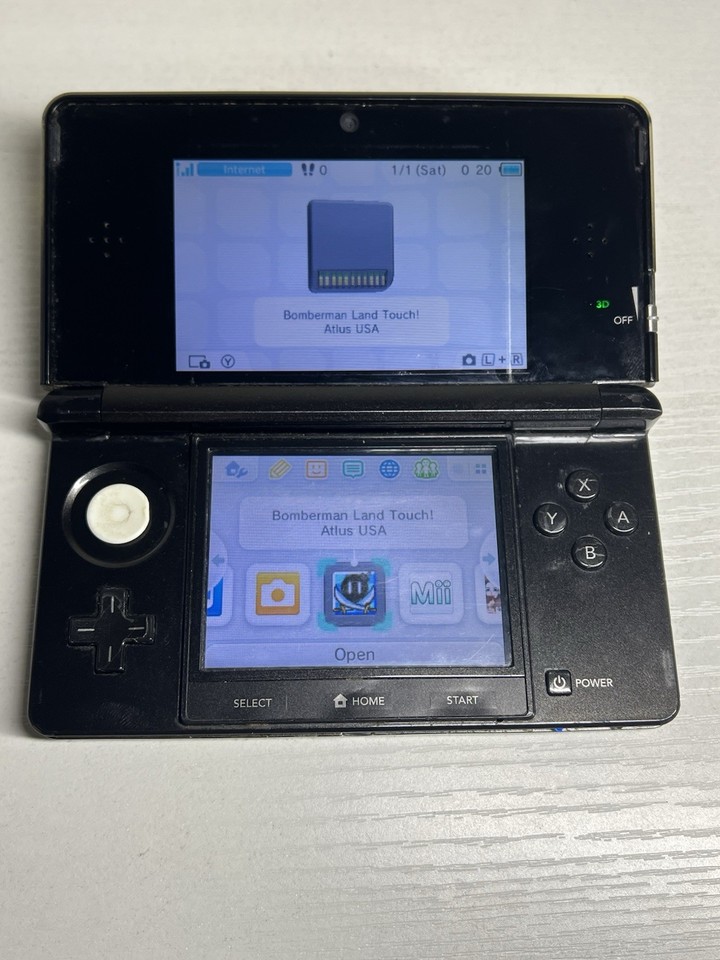 Nintendo 3DS 2GB Console System - Cosmo Black - Tested/Works ...