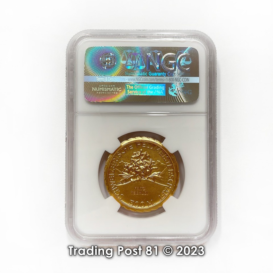 Switzerland *1979* Shooting Fest - Gilt Silver Medal ***TOP POP*** NGC ...