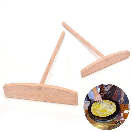 Round Crepe Rake Tool Spreader Stick Maker Batter DIY Pancake Kitchen ...
