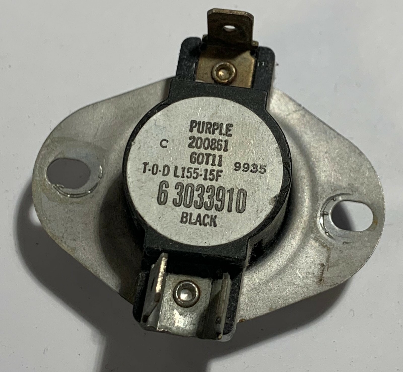 Dryer Thermostat Cycle Maytag L155-15F P/N: 63033910, 200861 ...