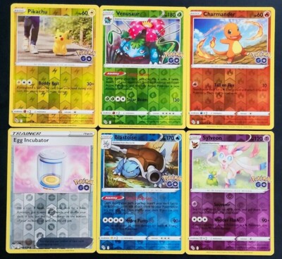 Pokemon GO - Sword & Shield - REVERSE HOLO Foil Singles You Pick the ...