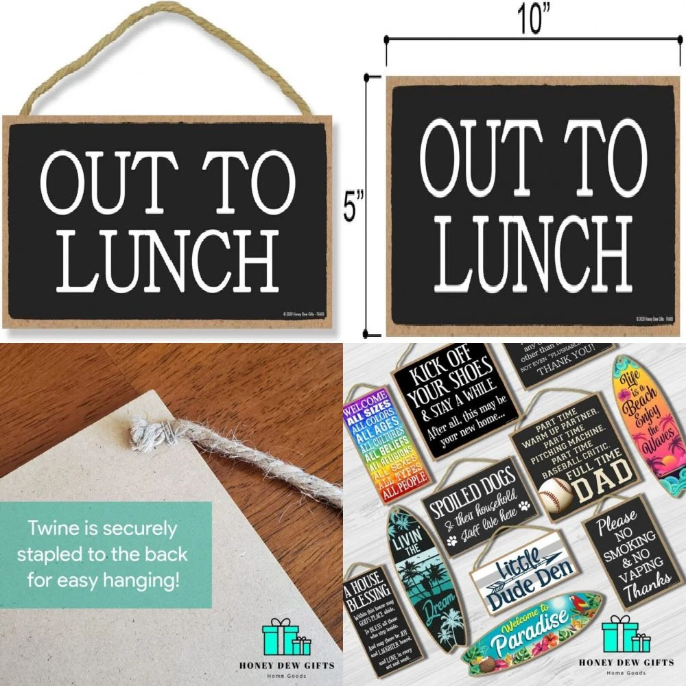 Out To Lunch Signs For The Office