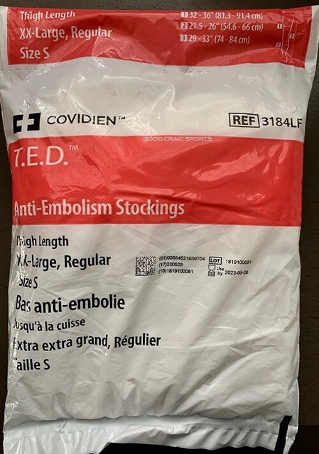 Covidien Ted Anti-embolism Stockings Thigh Length Xx-large Regular Size ...