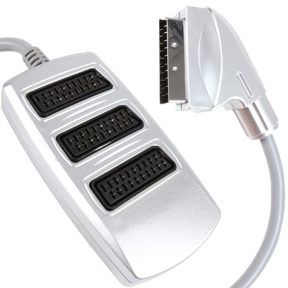 SCART SPLITTER BOXES 2/3/5 Way Socket DVD TV Extension Adapter Adaptor ...