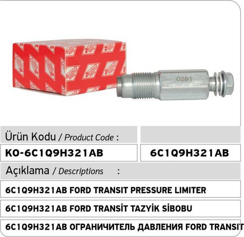 FOR FORD TRANSIT MK7 2.4 2.2 TDCi FUEL PRESSURE RELIEF VALVE RAIL ...