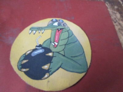 WWII USAAF DISNEY ALLIGATOR 449 BOMB SQUADRON 3 AAF FLIGHT JACKET PATCH ...