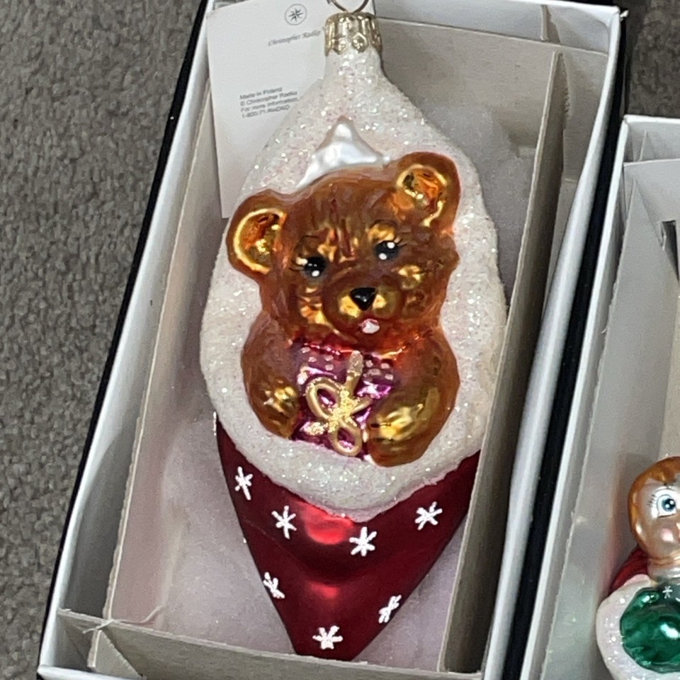 Christopher Radko Lot Of 8 Christmas Ornaments In Boxes | eBay