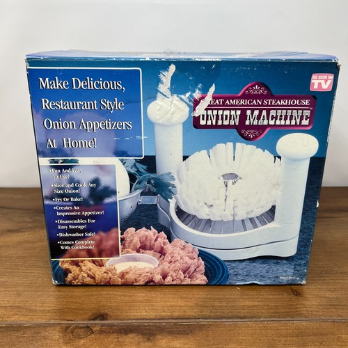 Great American Steakhouse Onion Machine Cookbook TeleBrands Complete ...