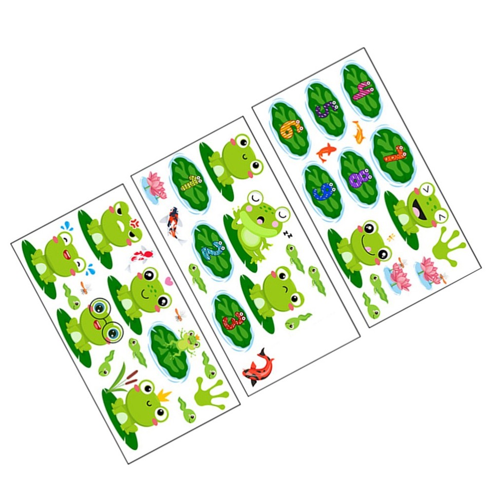 Household Game Decals Frog Stickers Cartoon Floor Cute Removable | eBay ...