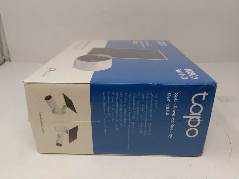 Tp-link 𝗧𝗮𝗽𝗼 Solarcam C402 Kit, Outdoor Battery Camera W/solar Panel ...