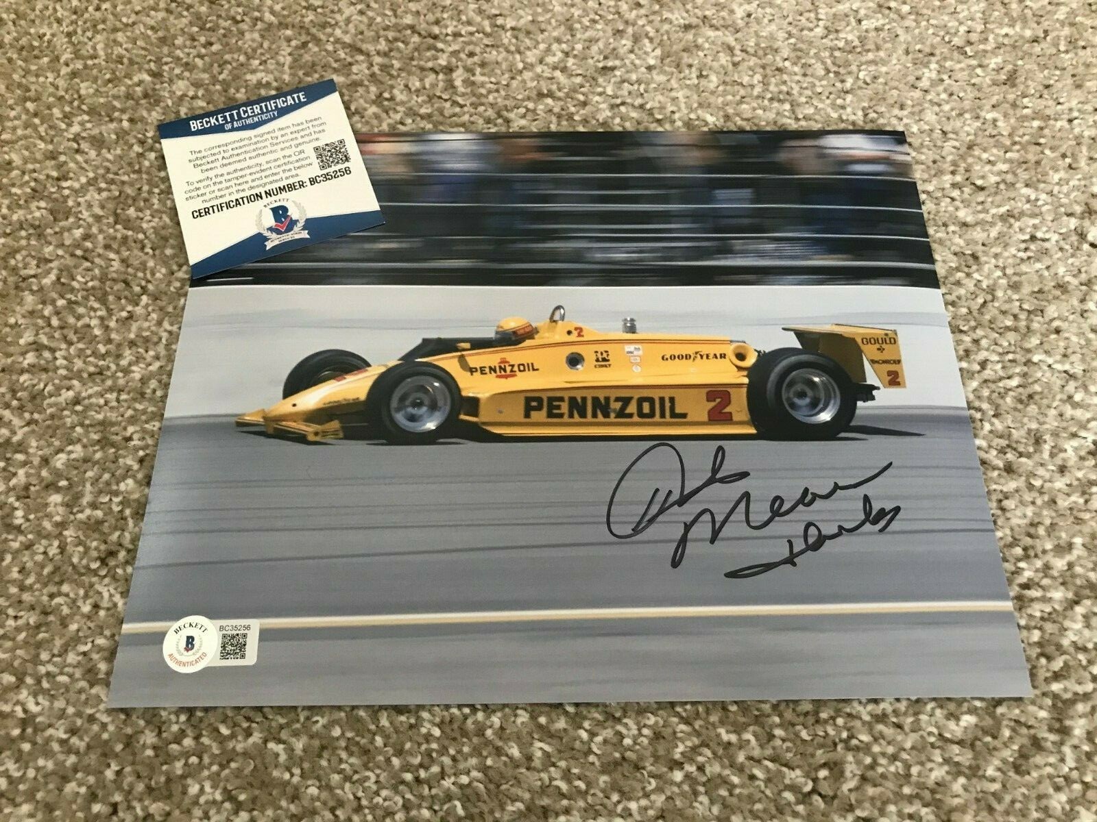 Rick Mears Autographed Memorabilia | Signed Photo, Jersey, Collectibles ...