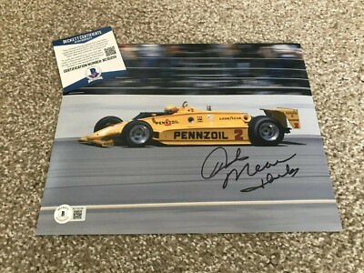 RICK MEARS Signed Autographed 8x10 Photo INDY 500 CAR ON TRACK BECKETT ...