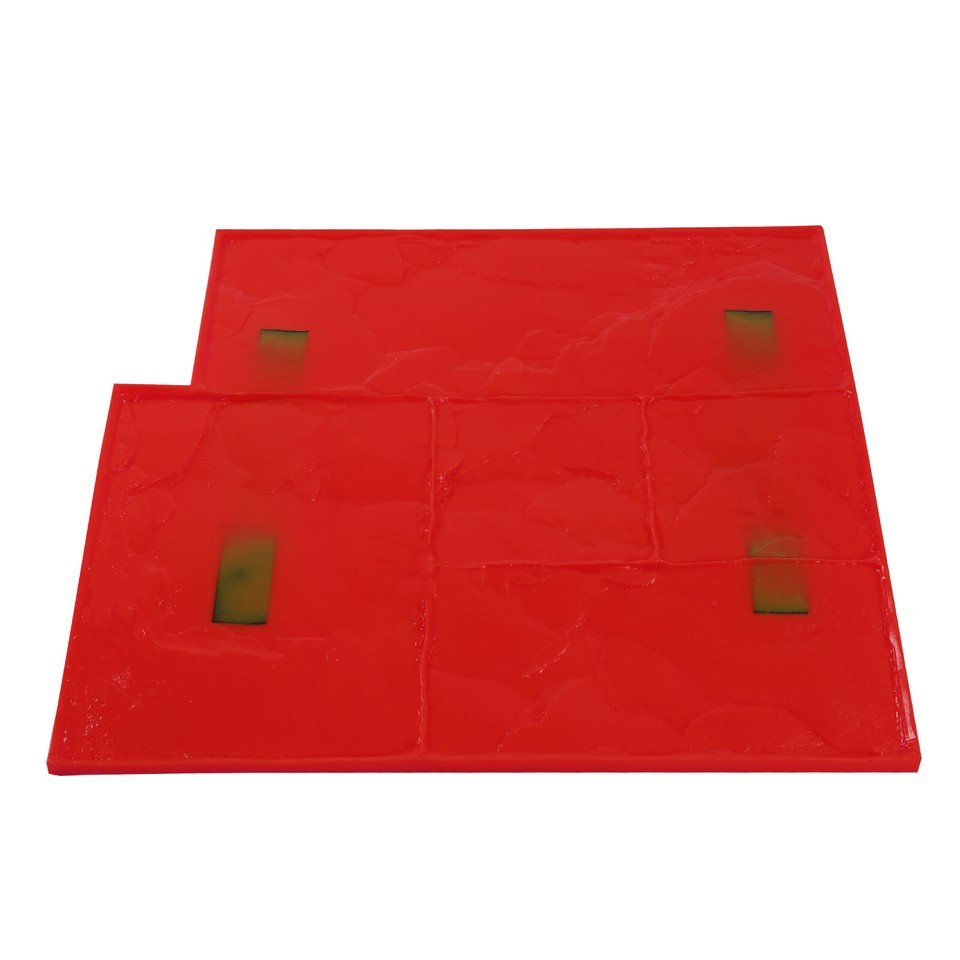 4PCS PU Concrete Texturing Skin Wall Floor Concrete Stamp Mat Set 24in ...