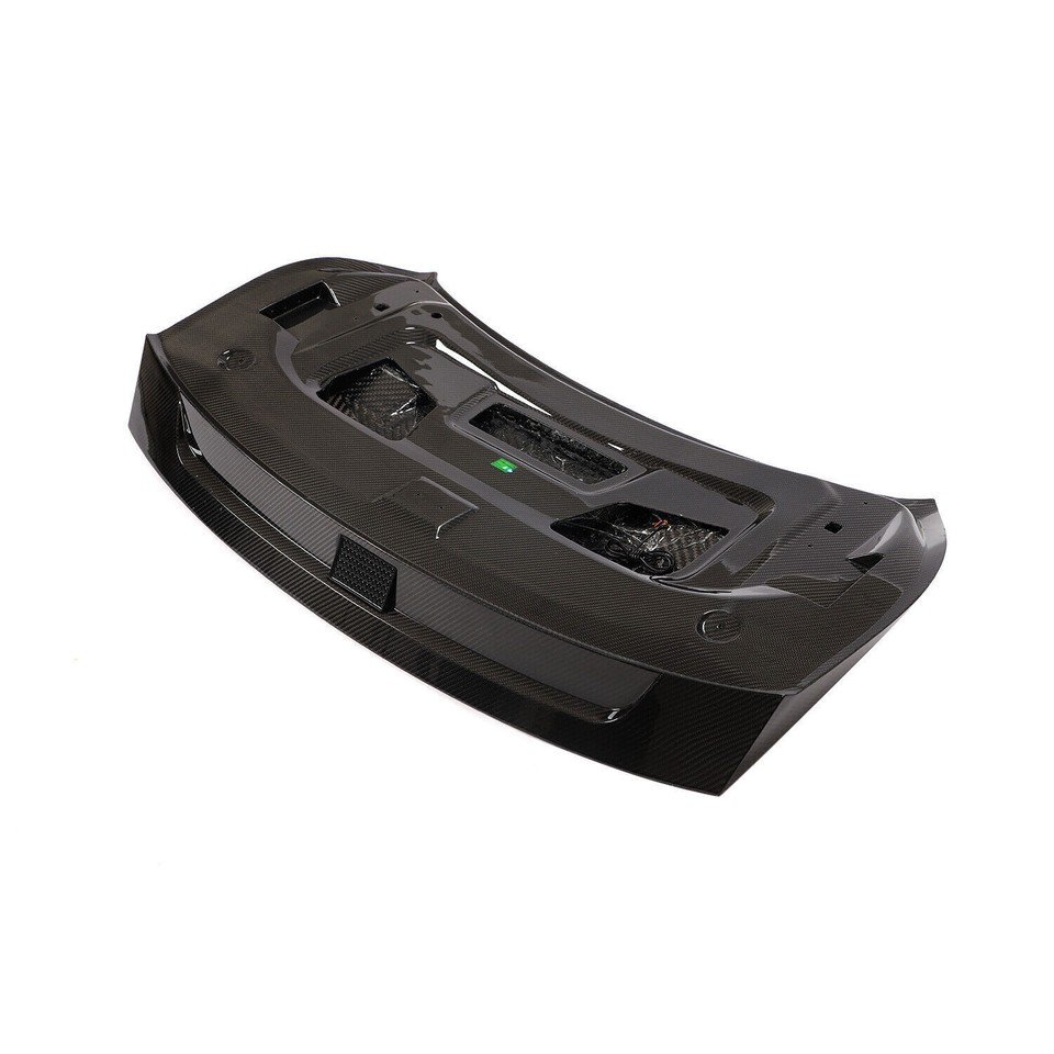 2PCS Dry Carbon Rear Trunk Boot Lid Cover Spoiler Wing For Porsche 911 ...