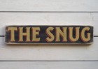 THE SNUG Vintage Style Wooden Sign. Handmade Retro Home Gift | eBay