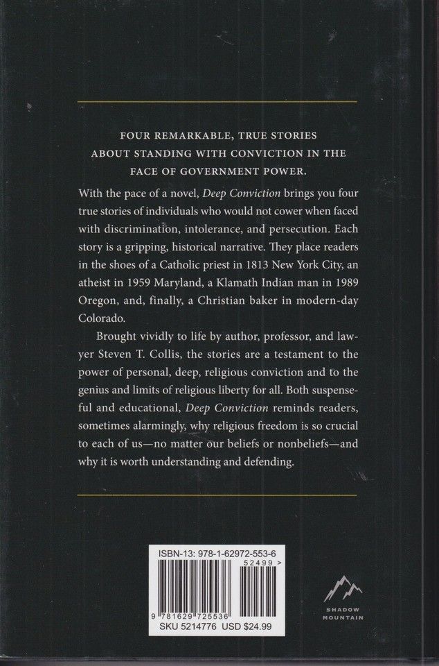 Deep Conviction by Steven T Collis (Hardcover, 2019) Shadow Mountain ...