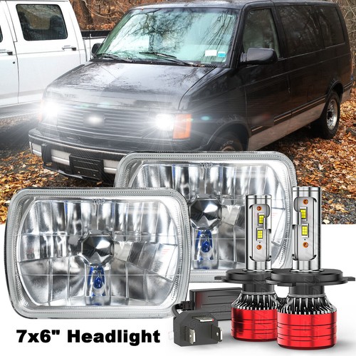 For Chevrolet Astro Express Cargo Van Pair 5X7" 7x6 LED Headlights High ...