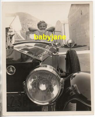 LEON JANNEY ORIGINAL 8X10 PHOTO CHILD ACTOR IN HIS ROLLS ROYCE ...