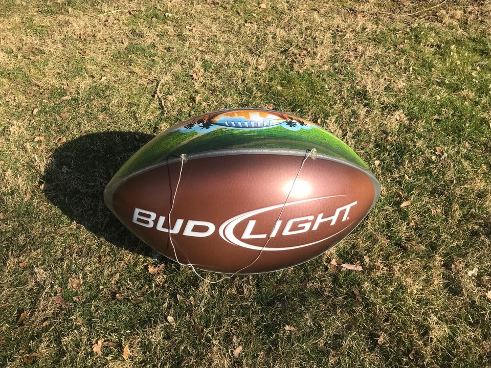 2007 Budweiser Bud Bowl 36" Blow-Up Inflatable Football Beer Bar NFL ...