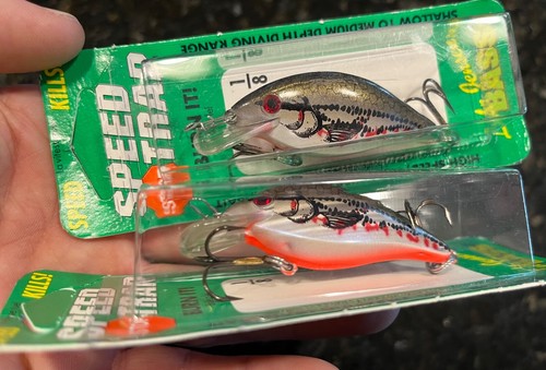 Lot of 2 Vintage Pre Rapala USA Luhr Jensen Speed Trap 1/8 Oz Crankbait ...