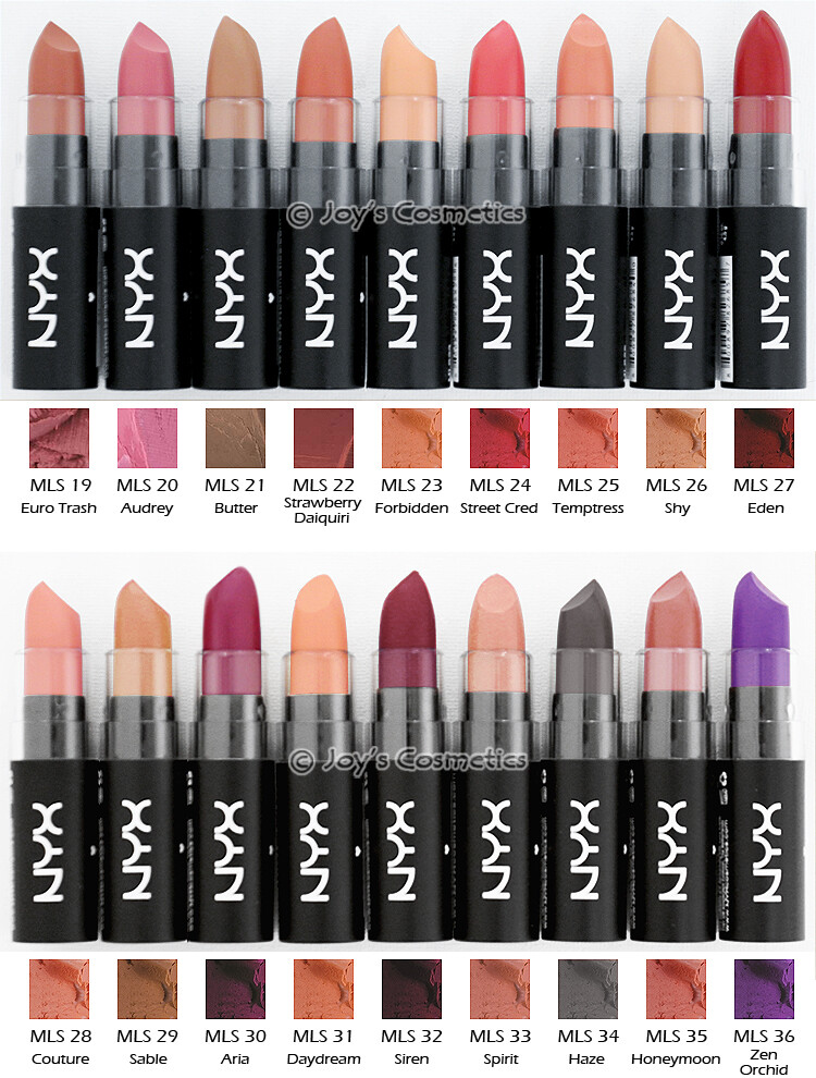 Nyx Matte Lipstick Swatches Euro Trash NYX Lip Lingerie Gloss Euro